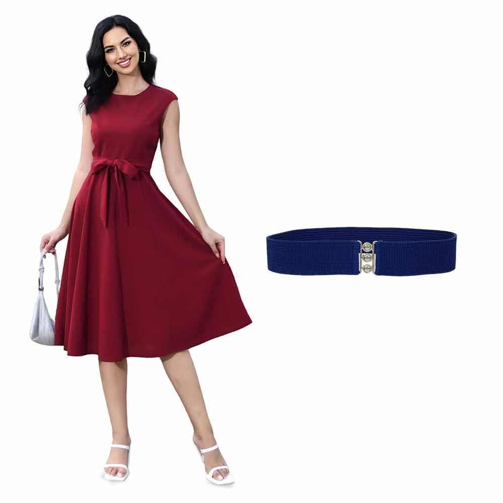 Dresses Vintage Cocktail Dress & Belt Combo: Swing into Style with ...